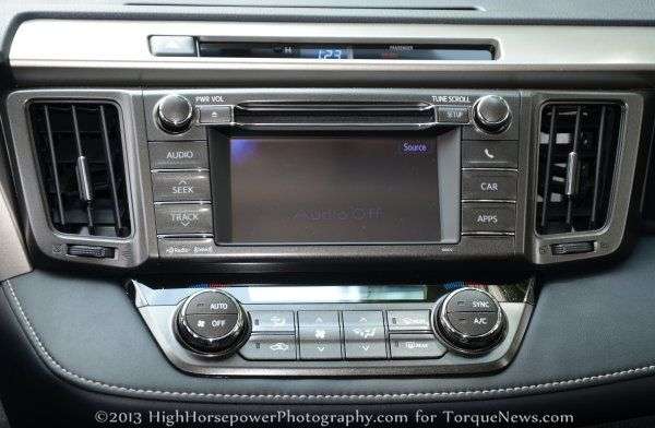 The infotainment system of the 2013 Toyota RAV4 XLE AWD | Torque News
